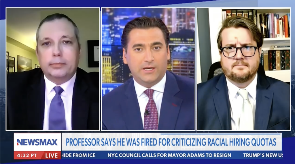 Interview: Professor Says He Was Fired for Criticizing Racial Hiring ...